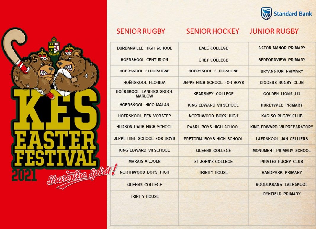 Rugby: KES Easter Festival 2021- postponed - SA School Sports